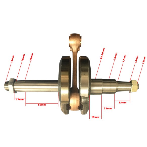 Minsel crankshaft kit for M150 and M165 engines